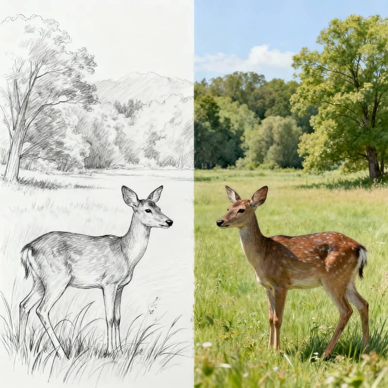 Free AI Sketch to Image - Transform Sketches into Images